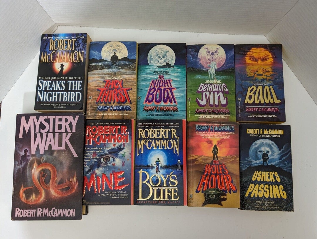Huge Lot 10 Rare Robert R Mccammon First Edition Horror Paperback HC - Etsy