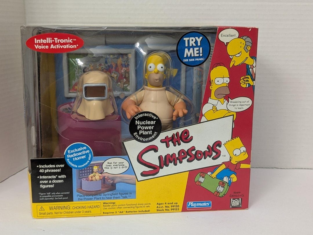 The Simpsons Interactive Nuclear Power Plant Radioactive Homer ...