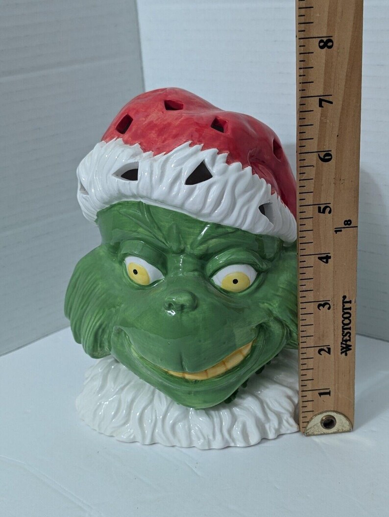 Vintage Ceramic Dr Seuss the Grinch Head Coin Bank - Etsy