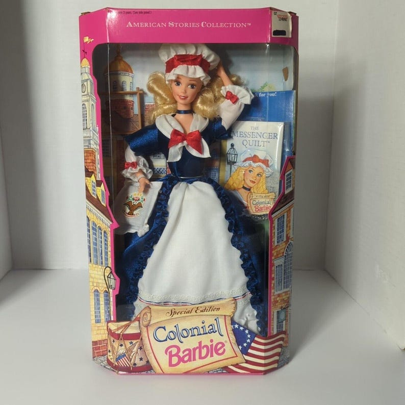 Vintage 1994 Mattel Special Edition Colonial Barbie NEW IN BOX - Etsy