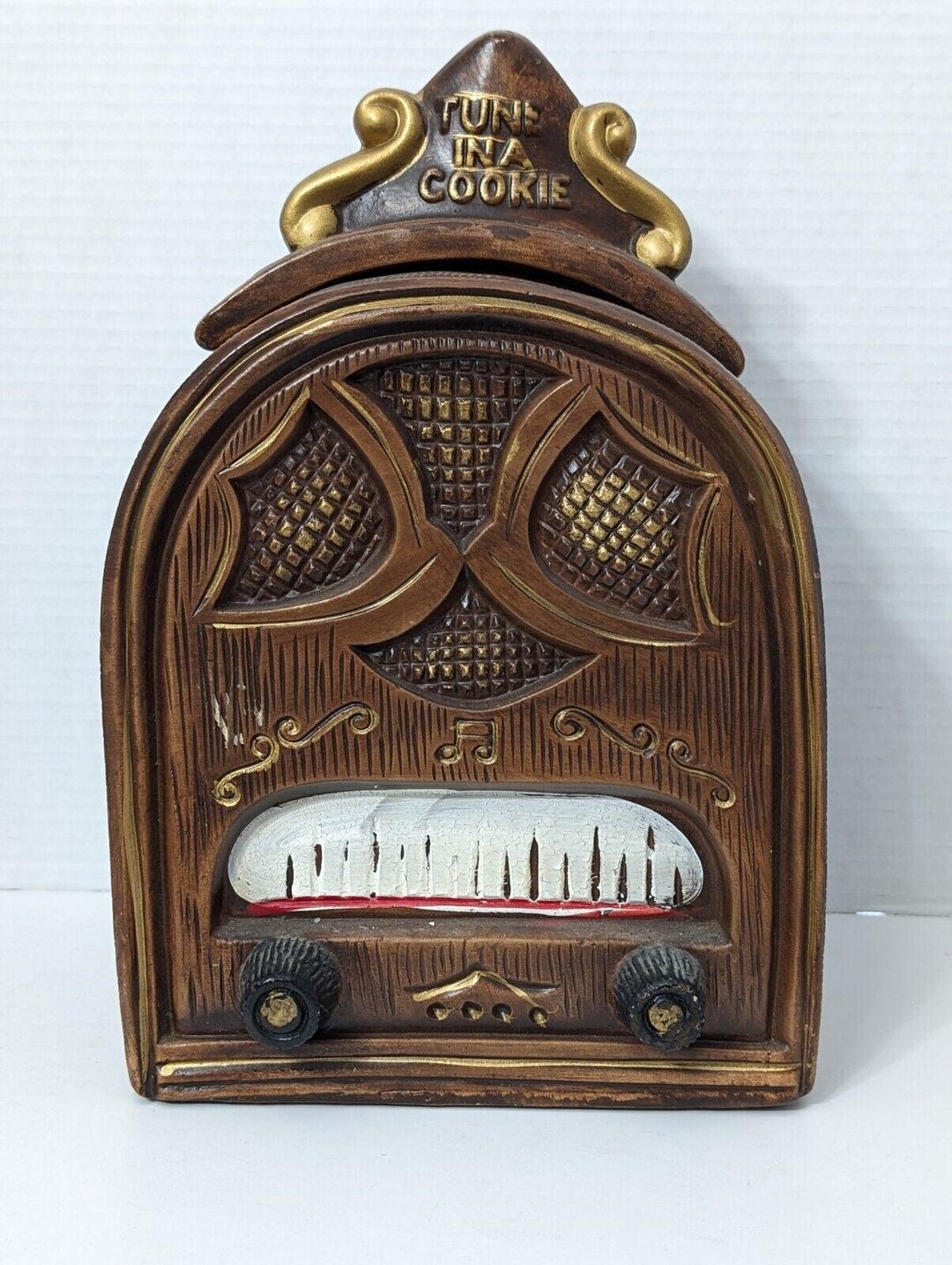 Vintage 1930's Style Cathedral Radio Cookie Jar - Etsy