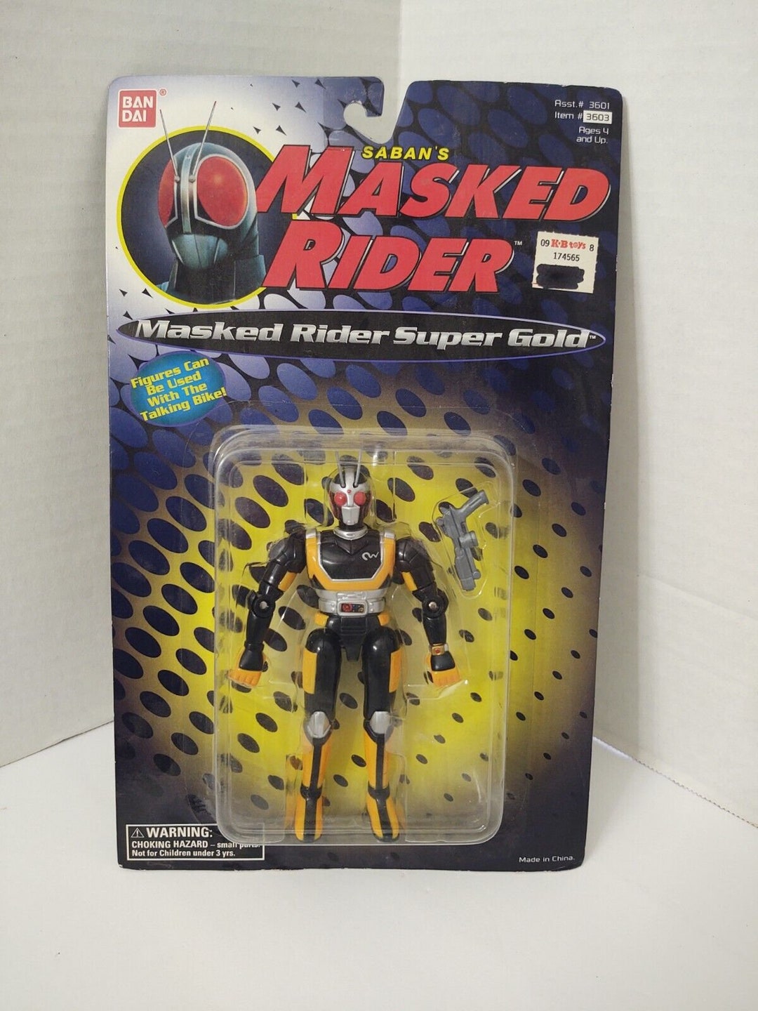 Saban's Masked Rider Super Gold Bandai 1995 Action Figure - Etsy