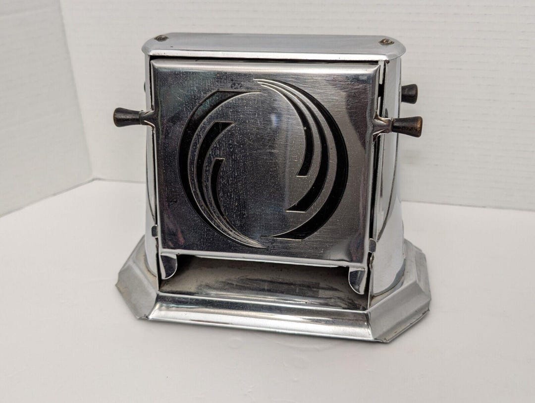 Vintage Samson Art Deco Style 2 Slice Toaster No. 297 Flip Lid Electric ...