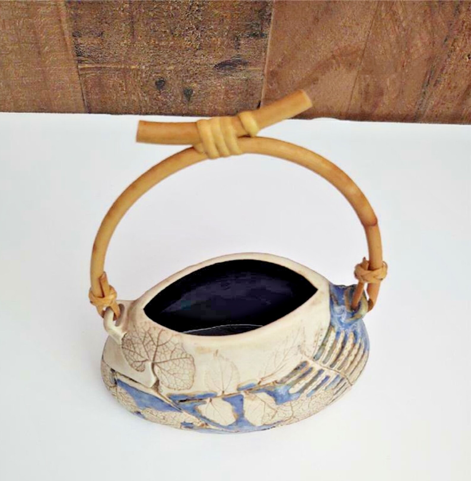 Asian Tenmoku Pottery Made in Malaysia Round Handled Vessel - Etsy