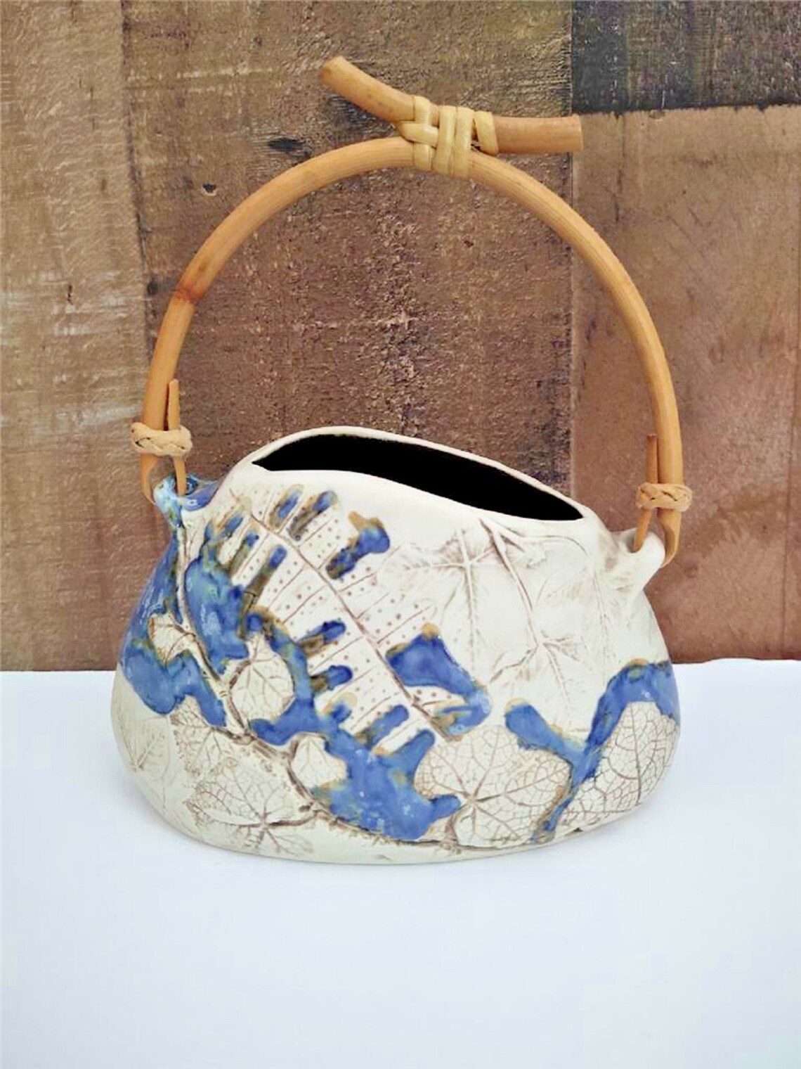 Asian Tenmoku Pottery Made in Malaysia Round Handled Vessel - Etsy