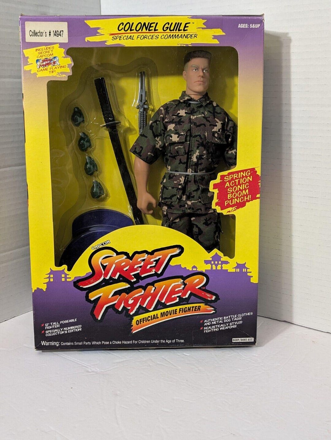 Vintage Street Fighter 1993 - Colonel Guile - Movie Fighter Figure ...