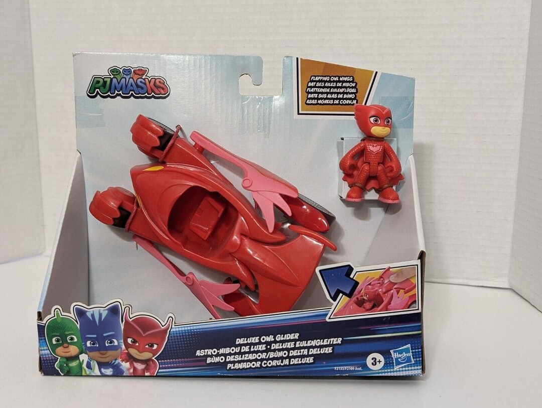 PJ Masks Owlette Deluxe Glider Vehicle With Flapping Owl Wings New - Etsy