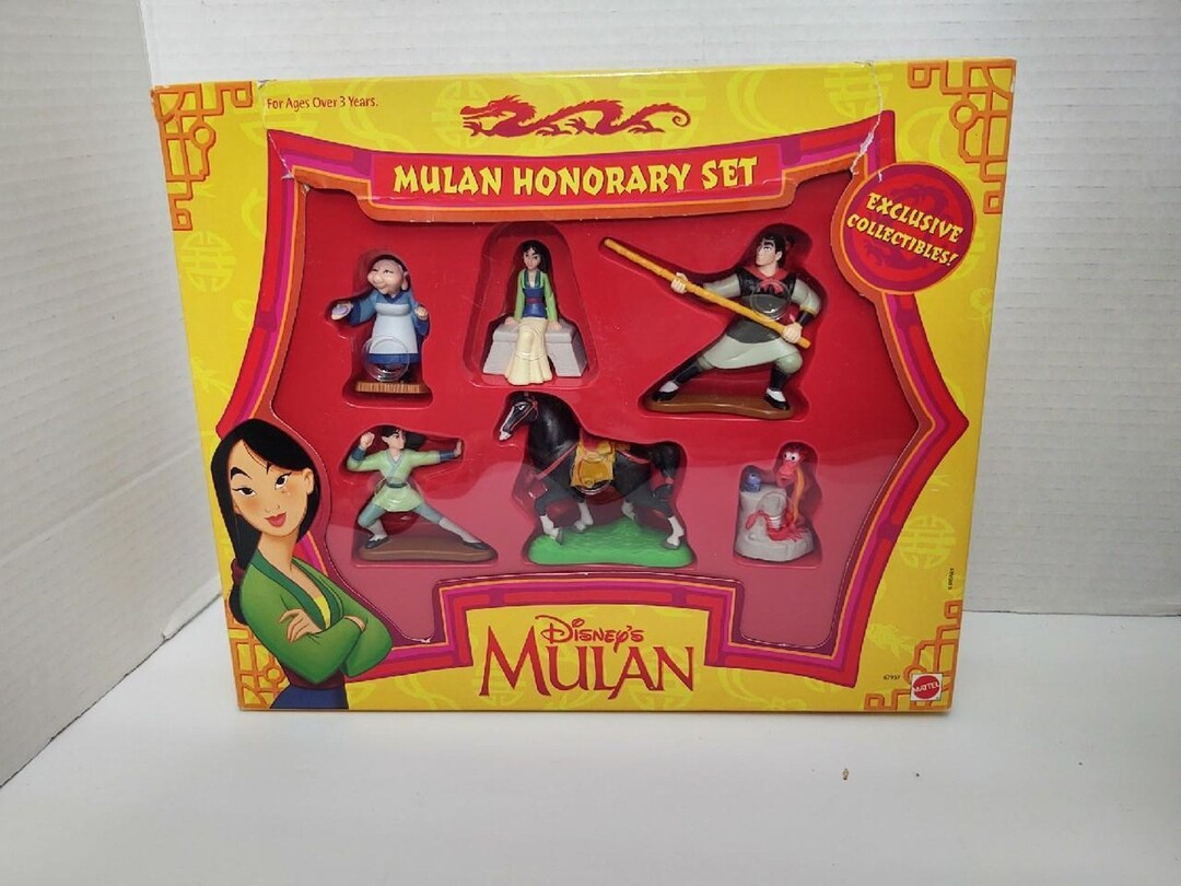 Mattel Disney Mulan Honorary Set 6 Piece Figure Set New in Box - Etsy