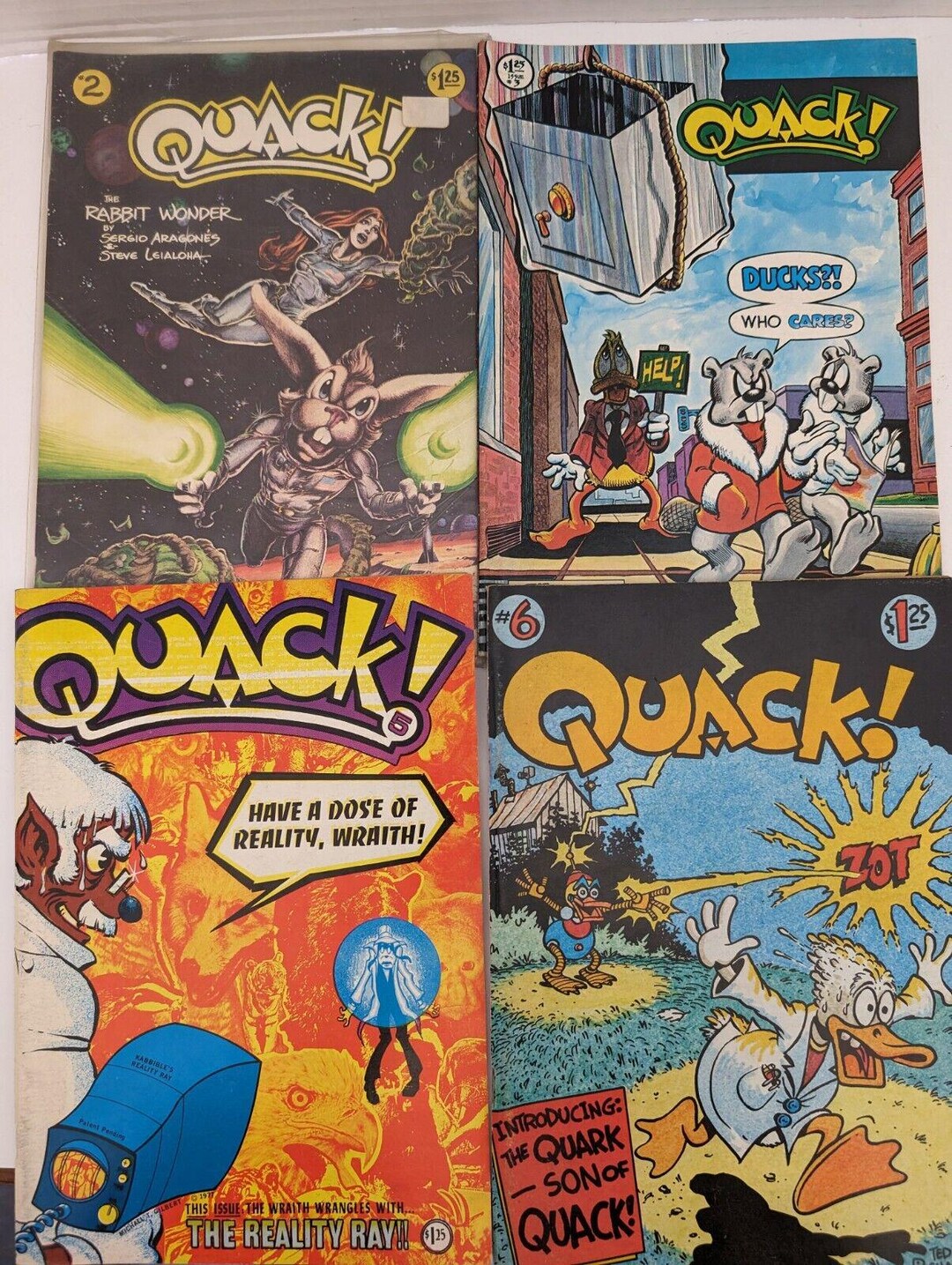 Lot of 4 Vintage 1970s Quack! Underground Comics - Etsy
