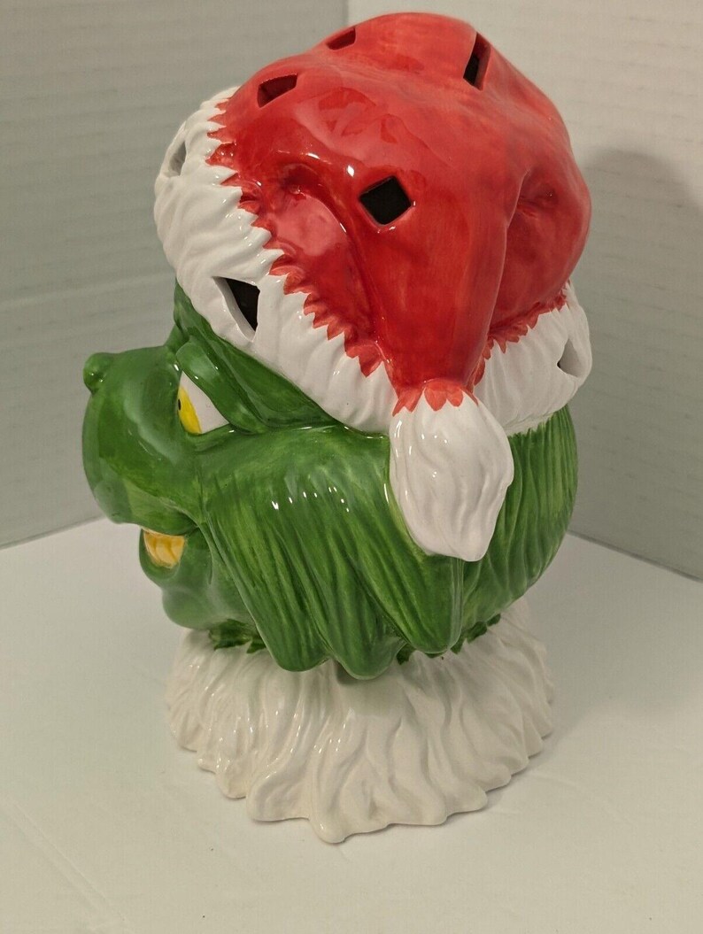 Vintage Ceramic Dr Seuss the Grinch Head Coin Bank - Etsy