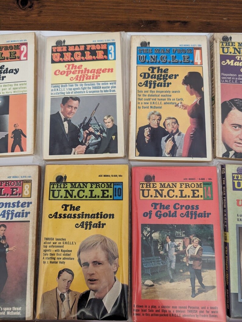 Lot of 17 Vintage the Man From Uncle Series Books - Etsy