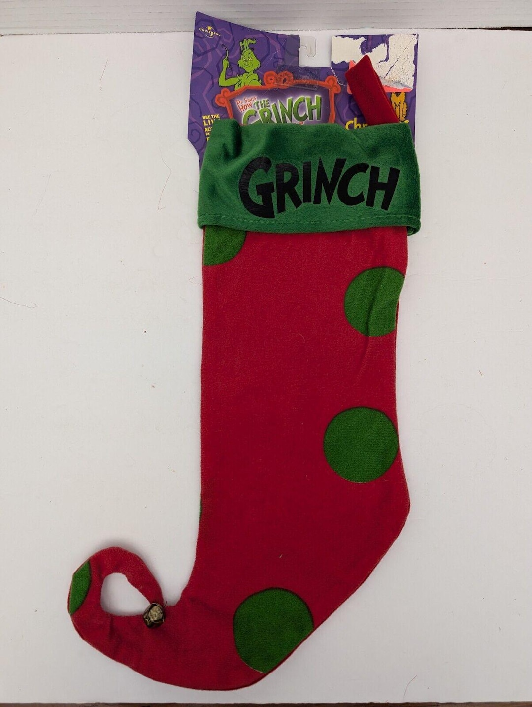 Dr Seuss How the Grinch Stole Christmas Polka Dot Christmas Stocking - Etsy