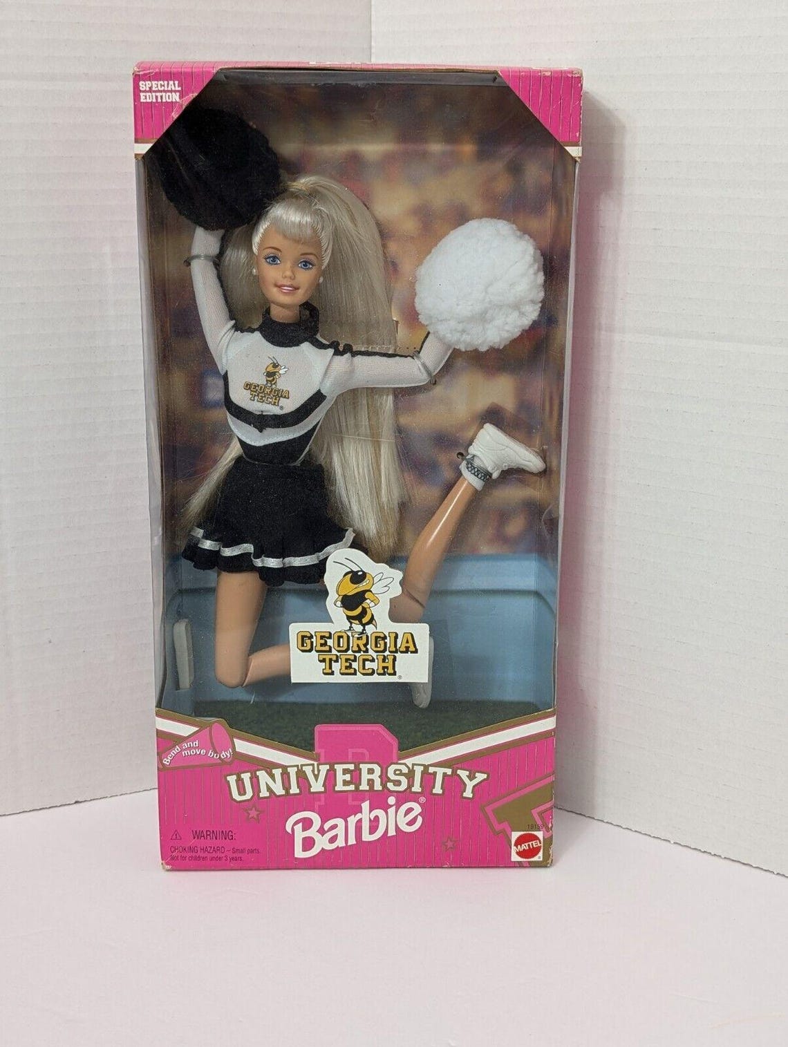 Barbie Vintage 1996 Georgia Tech University Cheerleader Fashion Doll ...