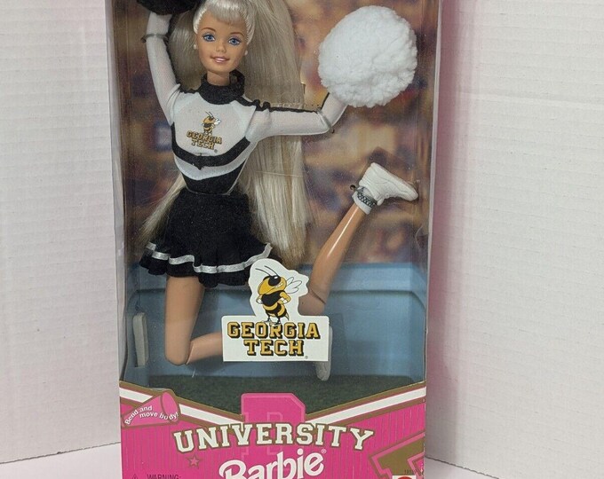 Barbie Vintage 1996 Georgia Tech University Cheerleader Fashion Doll ...
