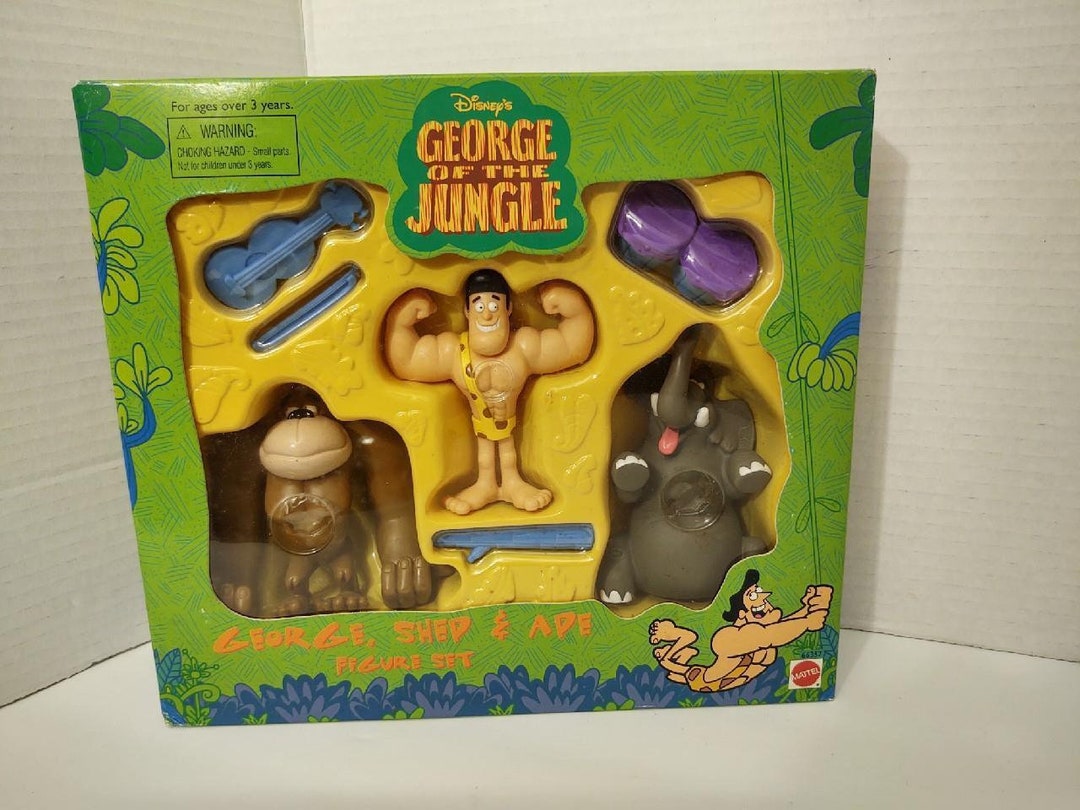 Mattel Disney's George of the Jungle Figure Set New in Box - Etsy