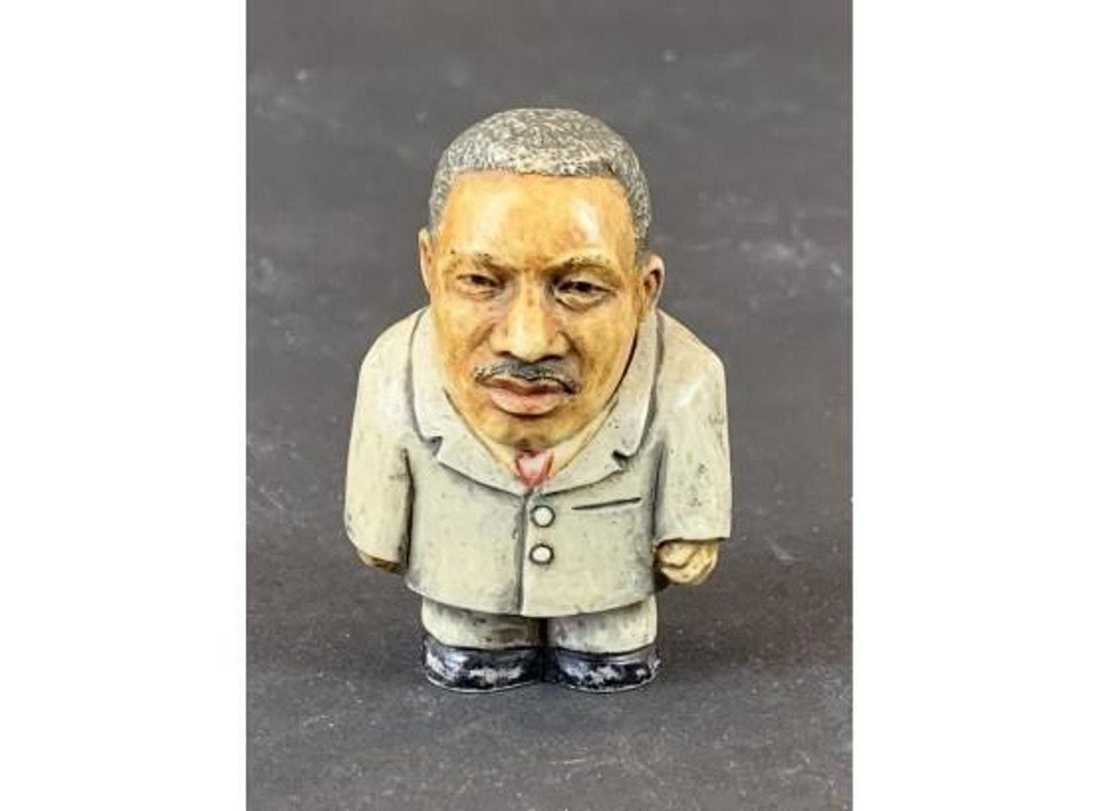 Martin Luther King Jr MLK Pot Belly Carved Miniature Figure in Orginal ...