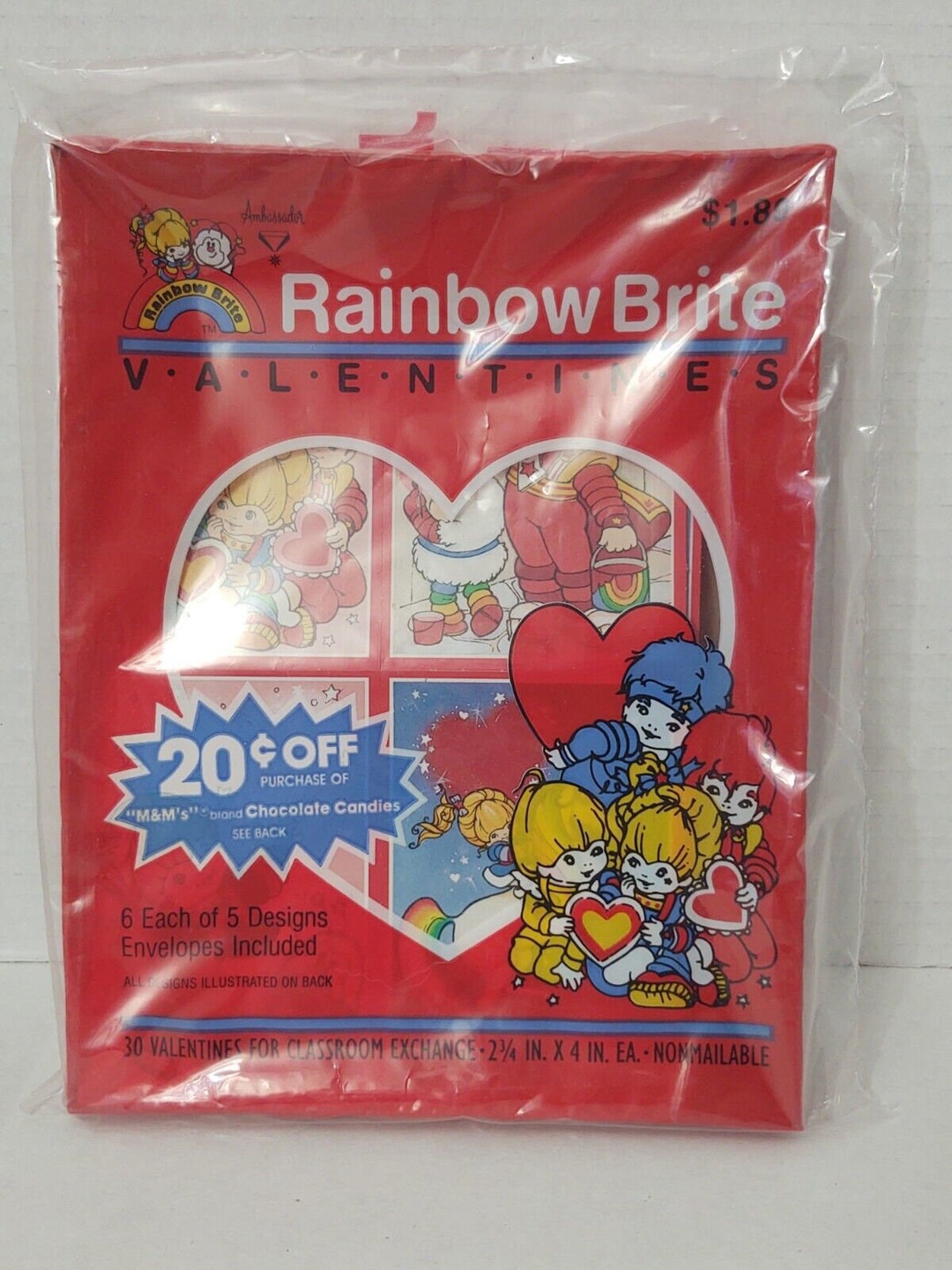 Vintage 1983 Hallmark Cards Rainbow Brite Valentines New - Etsy