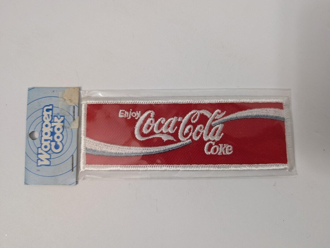 Vintage Wappen Cook Coca Cola Coke Embroidered Patch New Old Stock Red ...