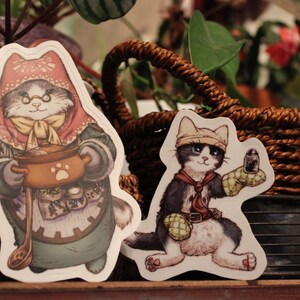 Grammeowster Chef Sticker/magnet - Etsy