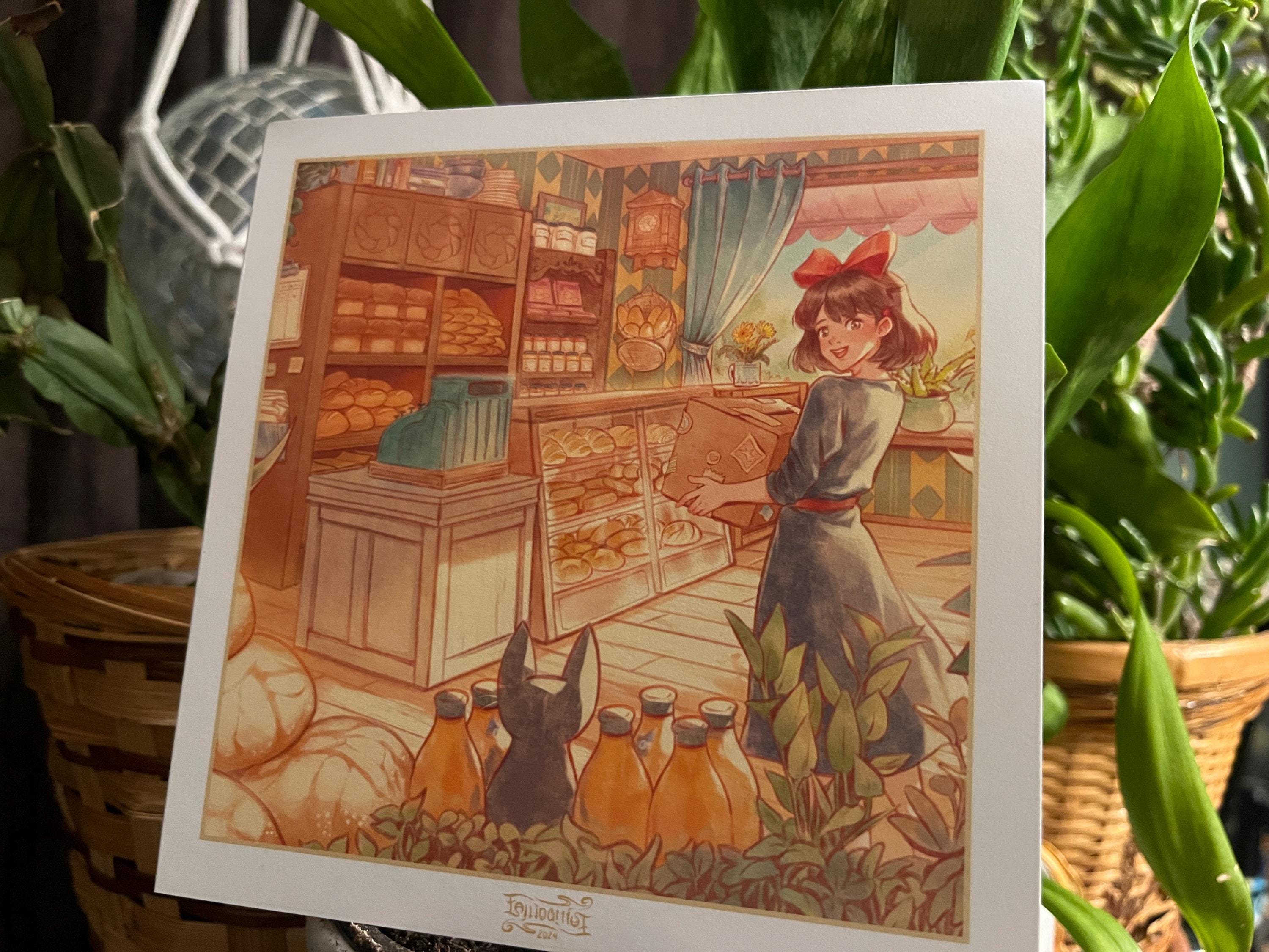Cozy Bakery Witch Print - Etsy UK