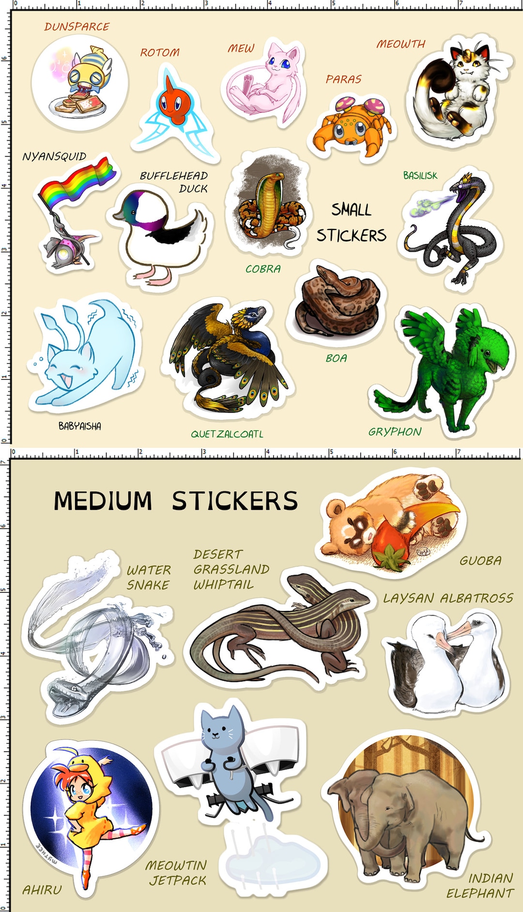Creature Stickers Galore! - Etsy