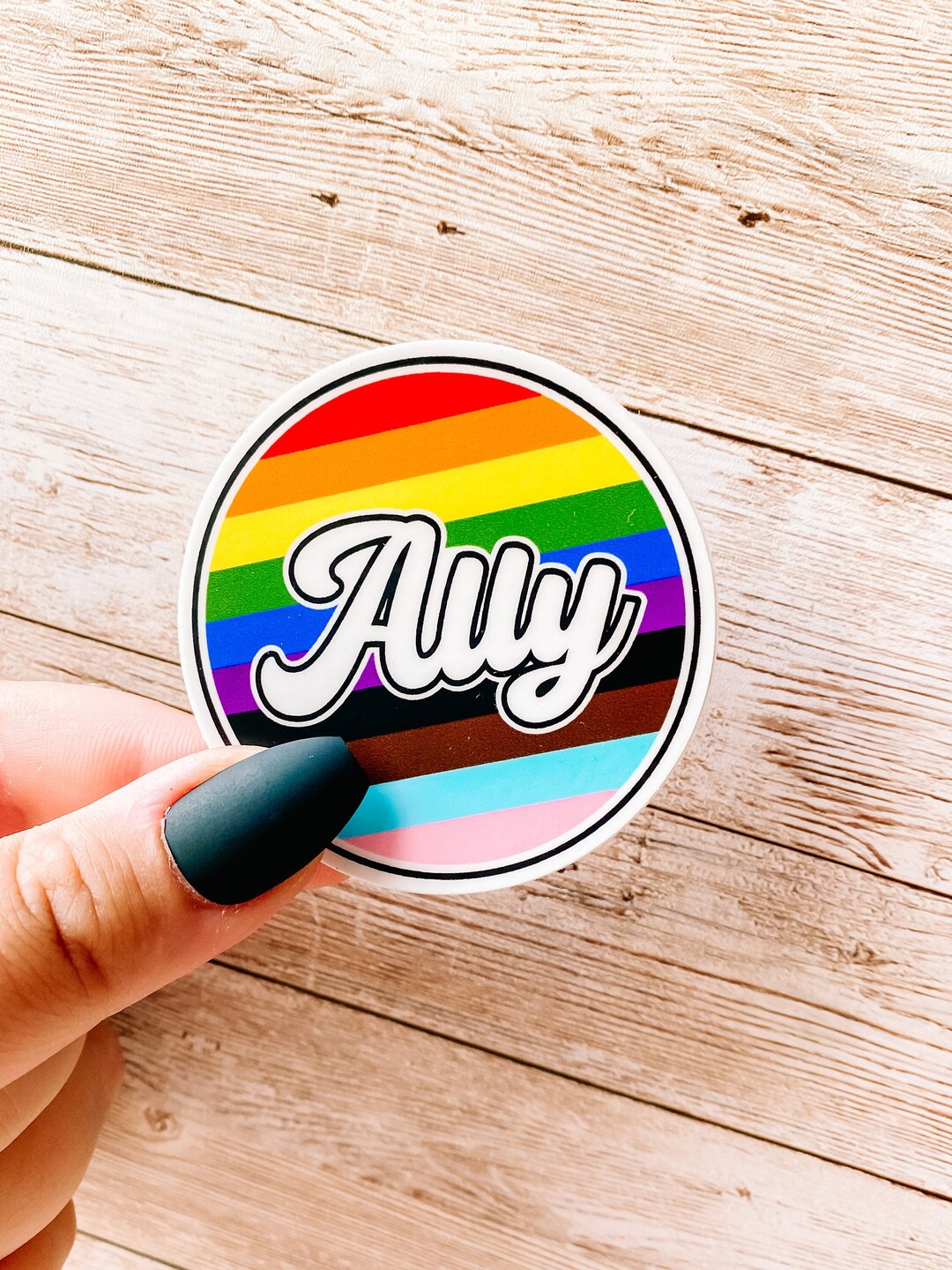 Pride Ally Sticker, Straight Ally Sticker, Love is Love Sticker, Lgbtq ...