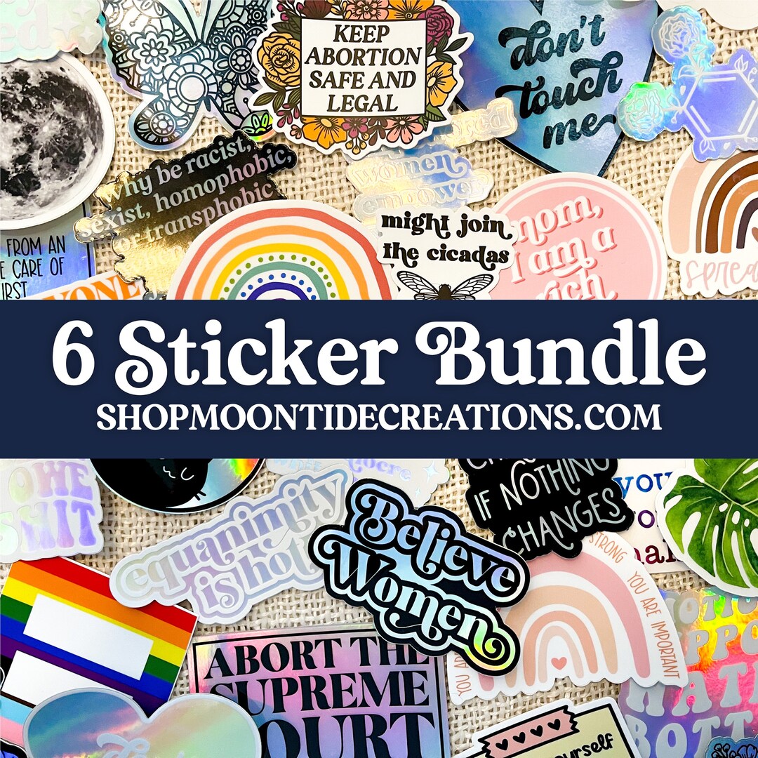 Build Your Own 6 Sticker Bundle, Sticker Bundles, Laptop Stickers ...