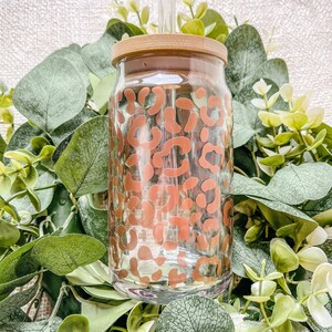 Leopard Glass Can, Cheetah Glass Can, Beer Can Glass, Iced Coffee Glass ...