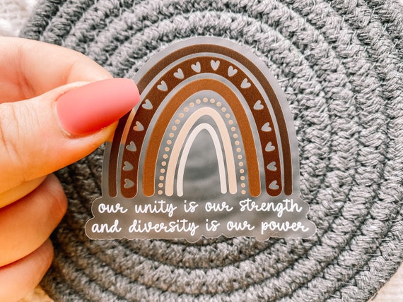 Our Unity is Our Strength Sticker Diversity is Our Power | Etsy