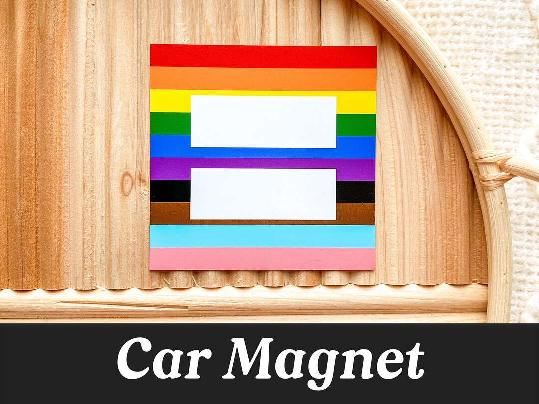 Equality Symbol Magnet, Progressive Pride Flag Magnet, Human Rights ...