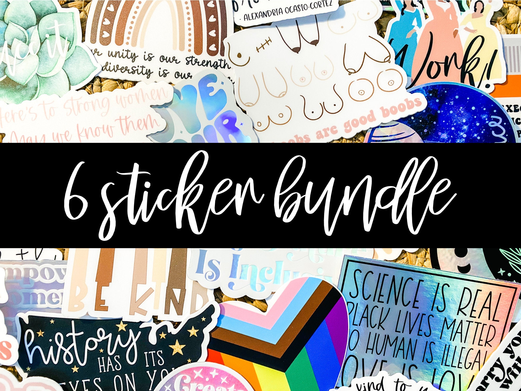 Build Your Own 6 Sticker Bundle Sticker Bundles Laptop | Etsy