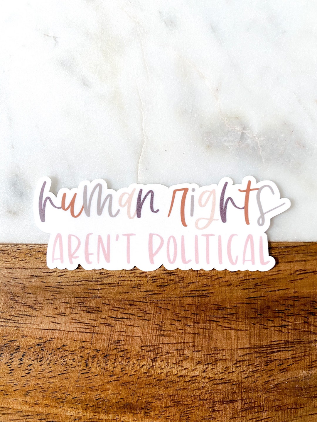 Human Rights Stickers, Human Rights Aren't Political Sticker, Equality ...