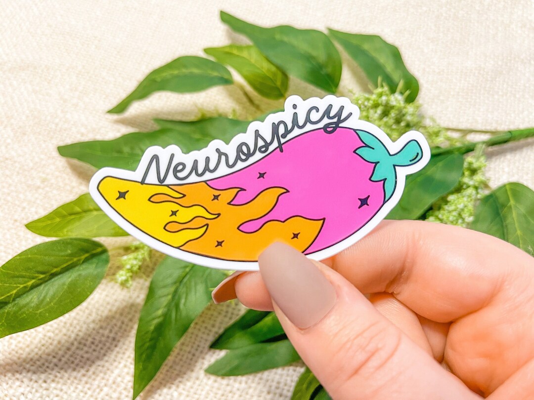 Neurospicy Sticker, Adhd Sticker, Mental Health Stickers, Laptop ...