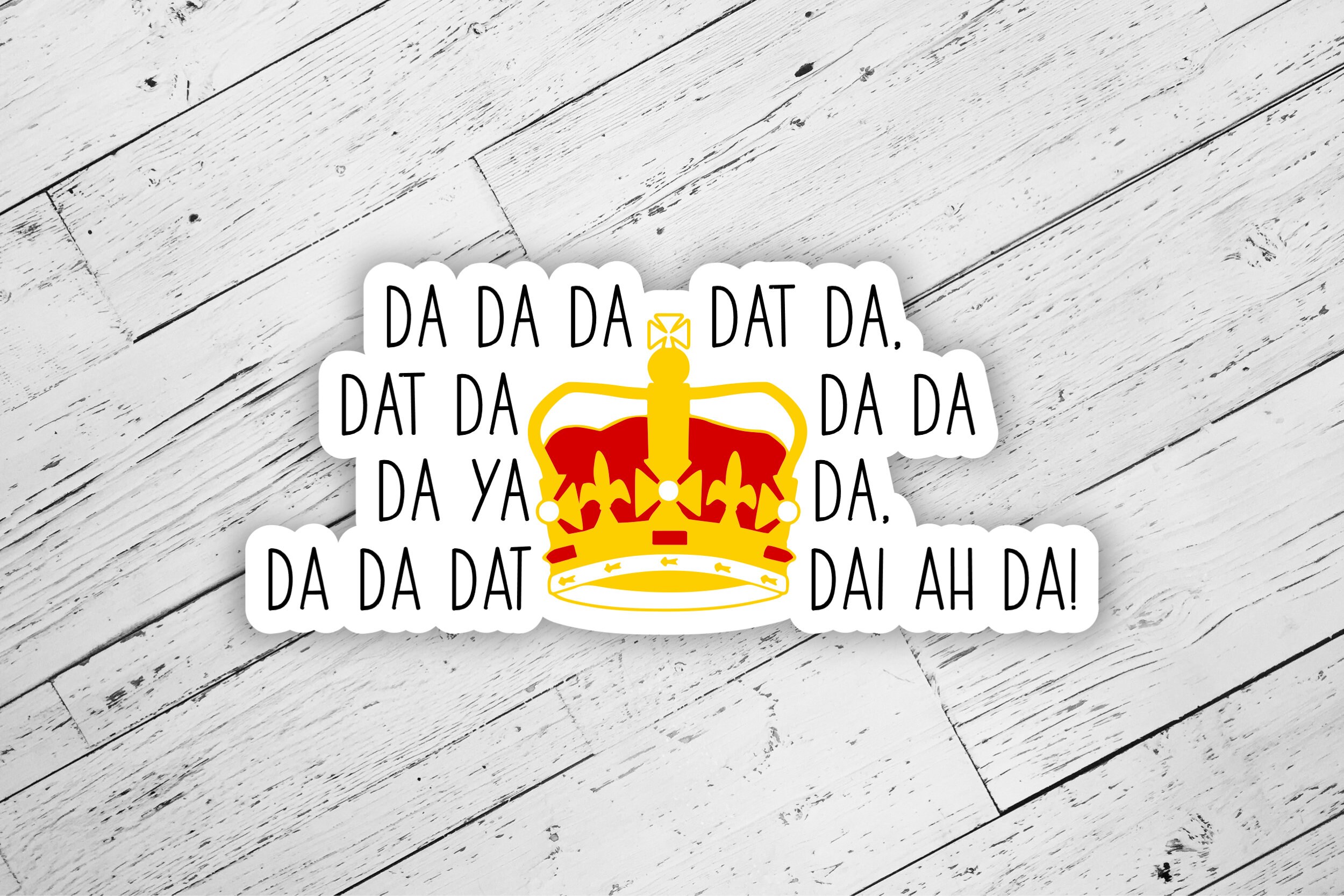 Hamilton Sticker King George Sticker Broadway Sticker King | Etsy