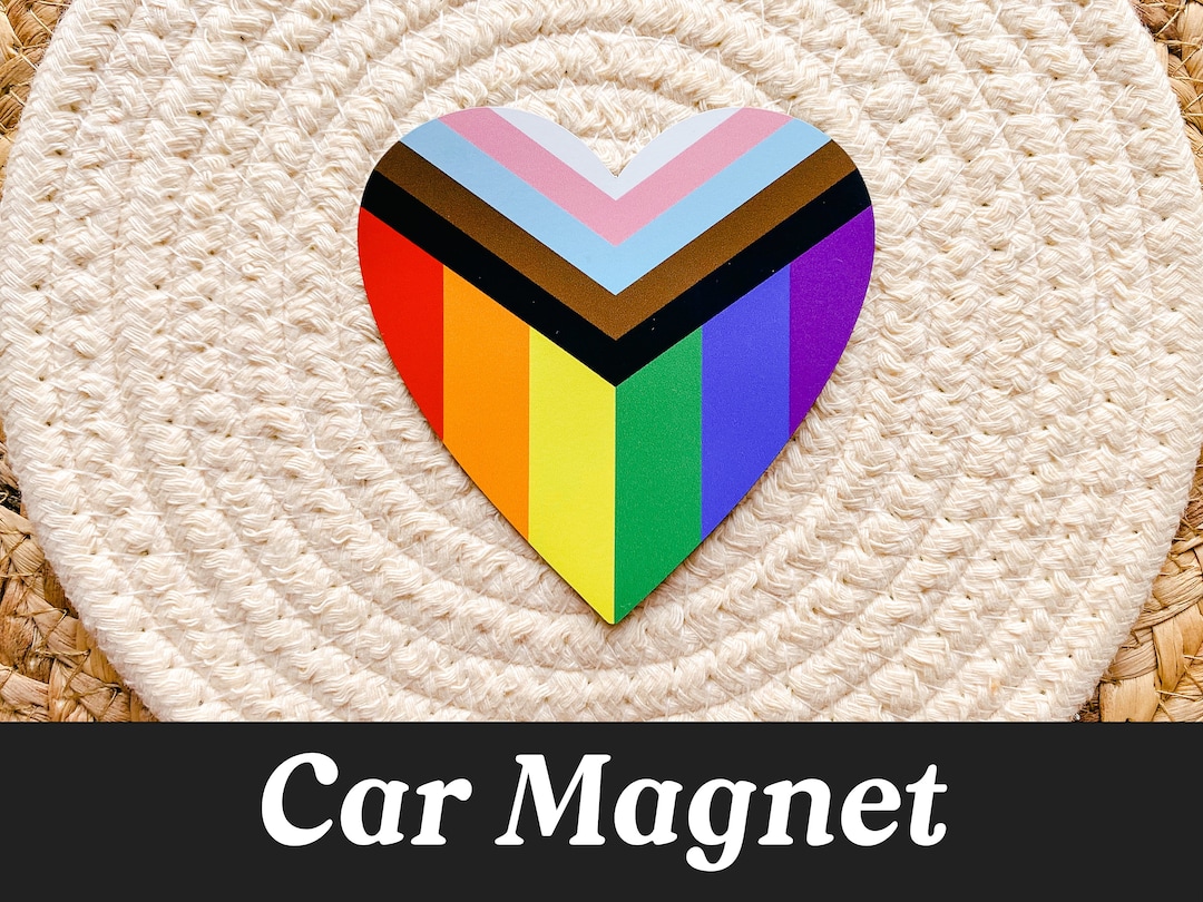 Progressive Pride Flag Magnet, Auto Magnet, Car Magnet, Daniel Quasar ...