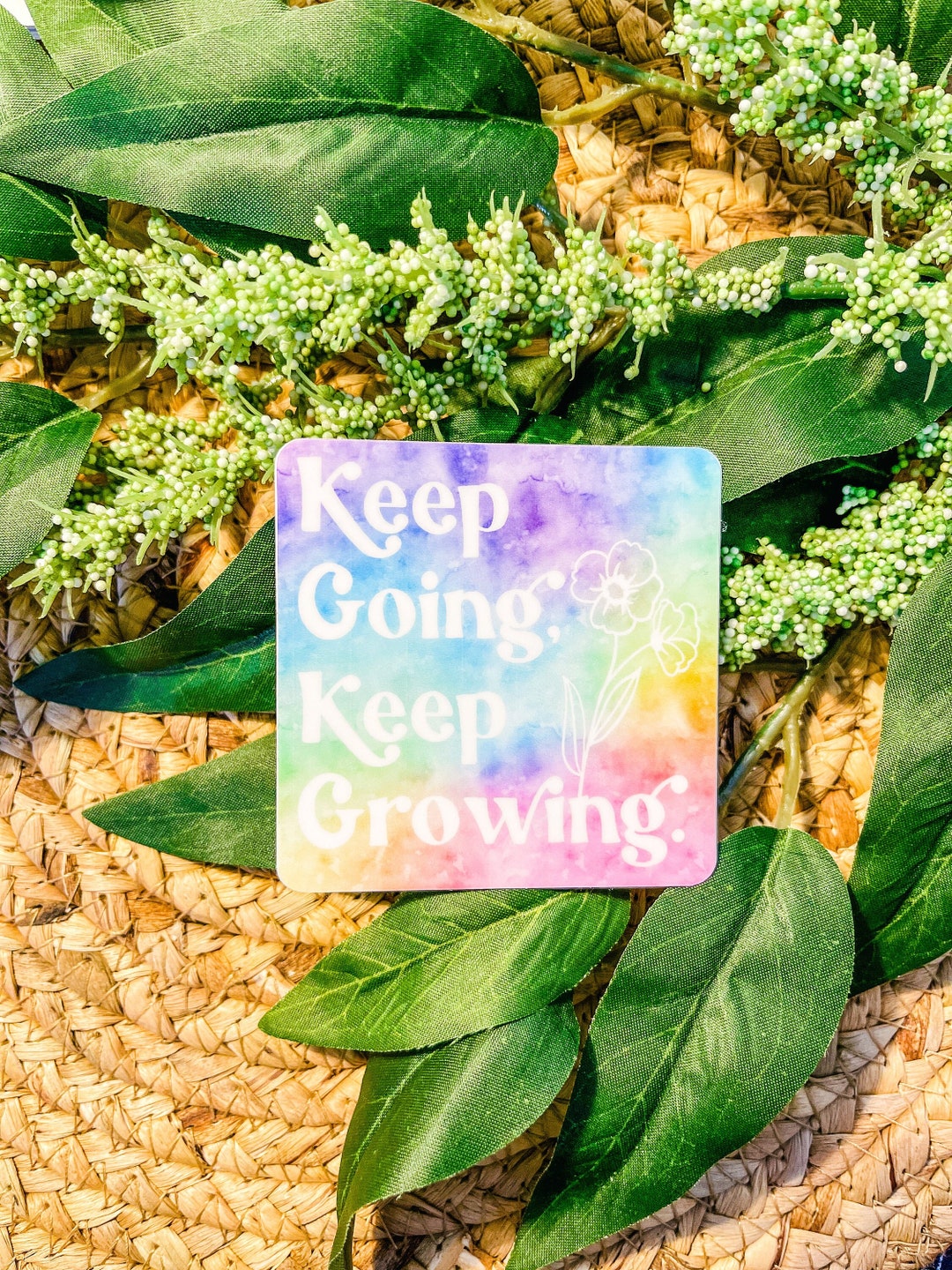 Keep Going Keep Growing Sticker, Growth Stickers, Mindset Stickers ...