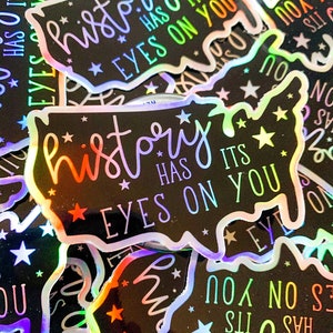Hamilton Stickers History Has Its Eyes on You Sticker - Etsy