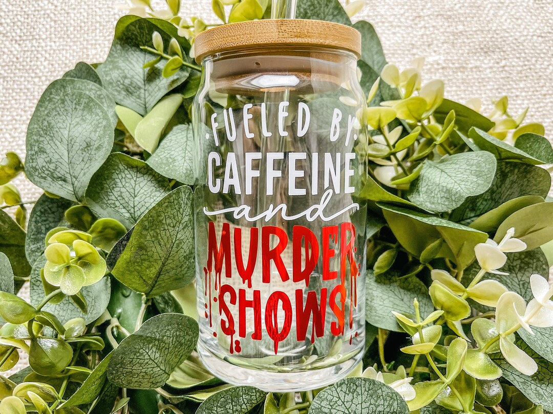 True Crime Iced Coffee Glass, Gifts for Murderino, SSDGM Gifts, Beer ...