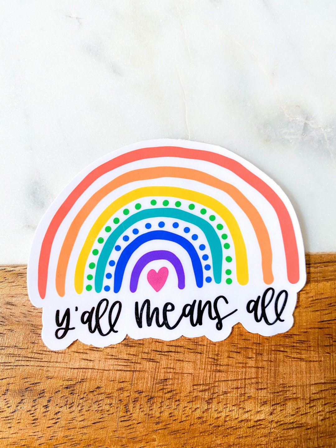 Y’all Means All Sticker, Gay Pride Stickers, Lgbtq Stickers, Equality ...