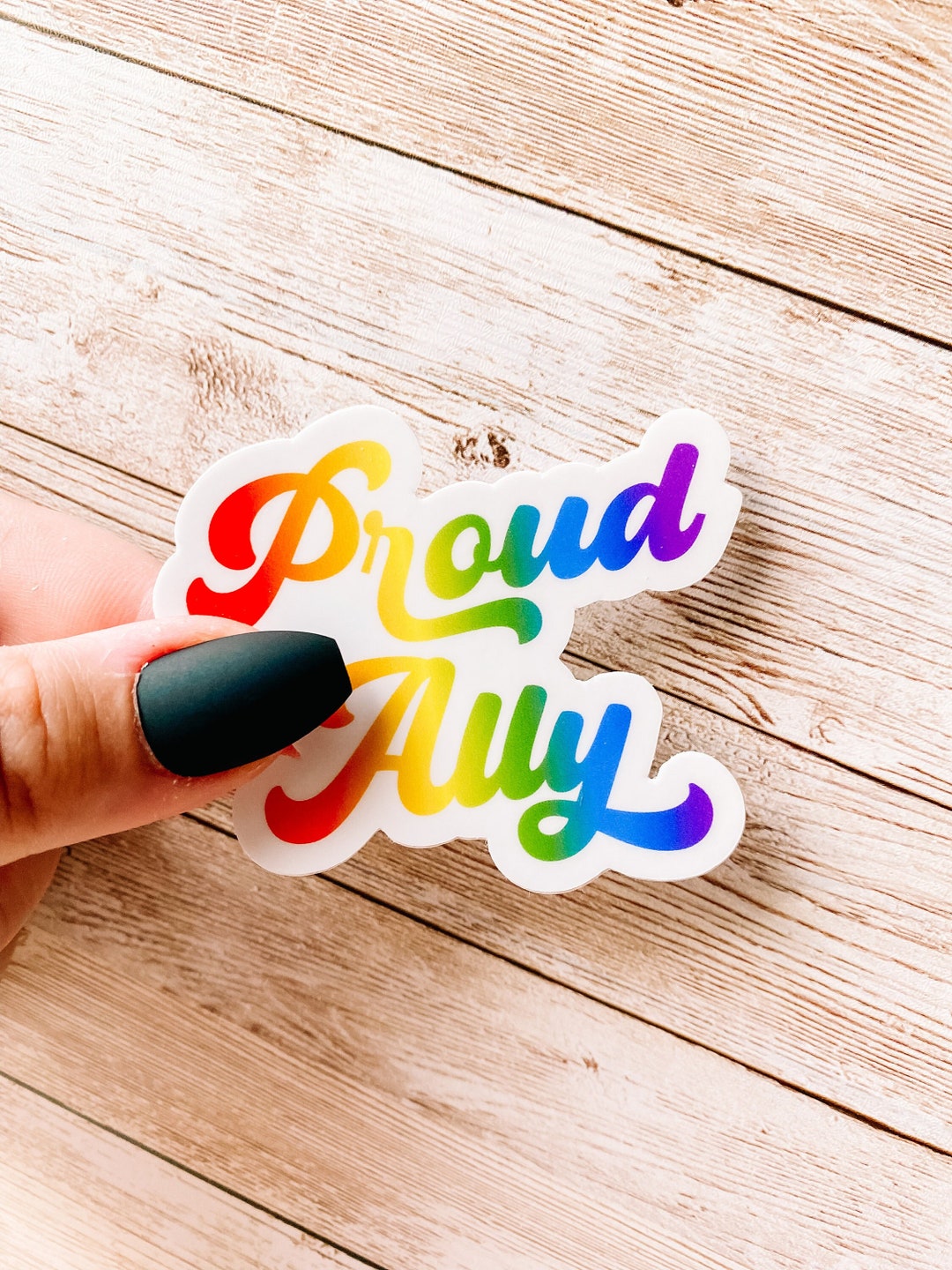 Proud Ally Pride Sticker, Straight Ally Sticker, Love is Love Sticker ...