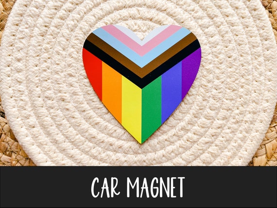 Progressive Pride Flag Magnet Auto Magnet Car Magnet Daniel | Etsy