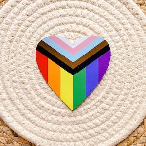 Progressive Pride Flag Magnet, Auto Magnet, Car Magnet, Daniel Quasar ...