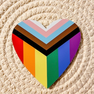 Progressive Pride Flag Magnet, Auto Magnet, Car Magnet, Daniel Quasar ...