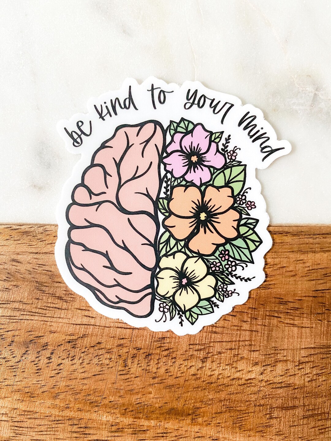 Mental Health Stickers Be Kind to Your Mind Sticker Mental - Etsy