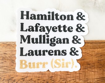 Hamilton Sticker King George Sticker Broadway Sticker King - Etsy