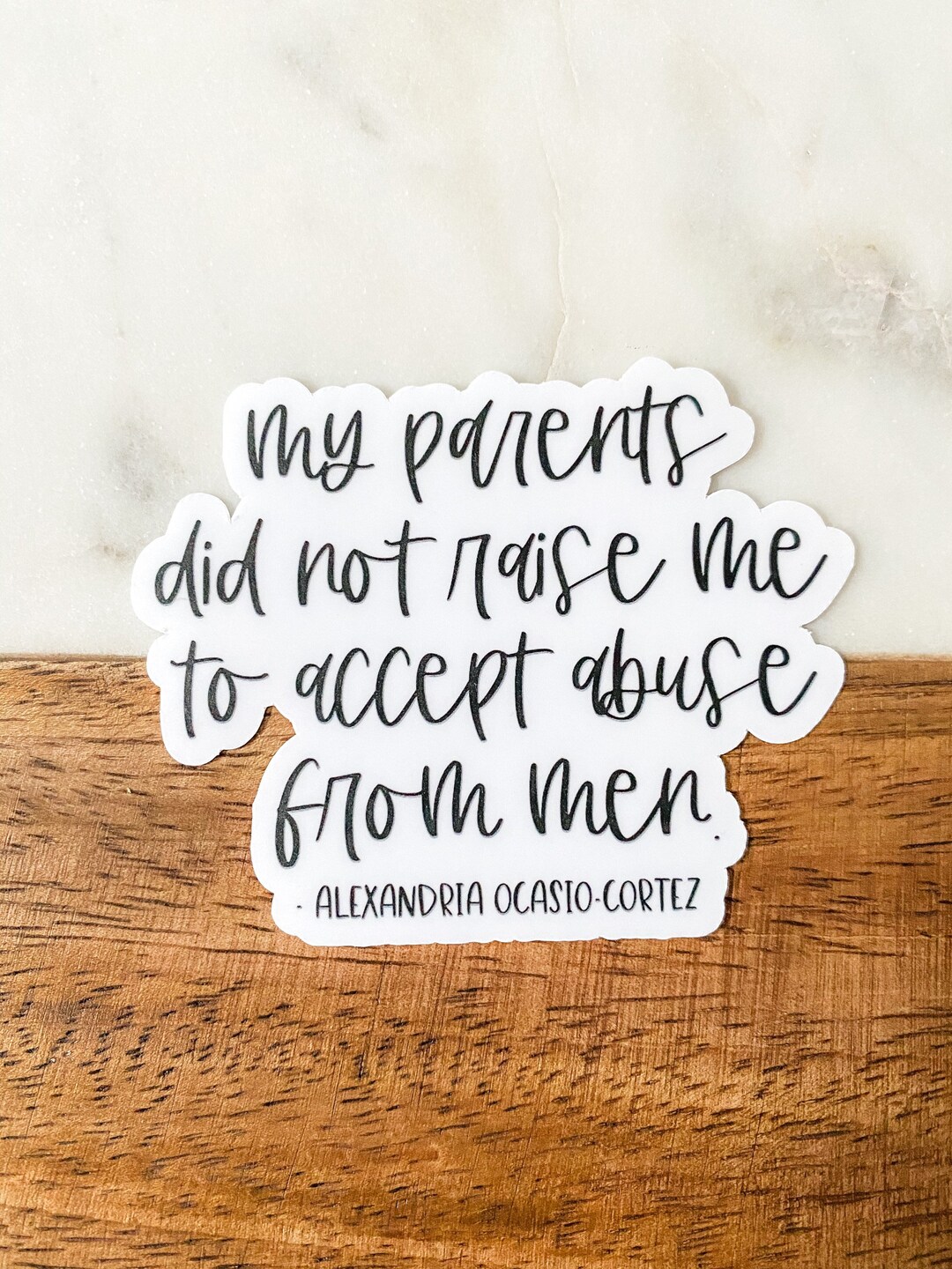 AOC Stickers, Alexandria Ocasio-cortez Sticker, My Parents Did Not ...