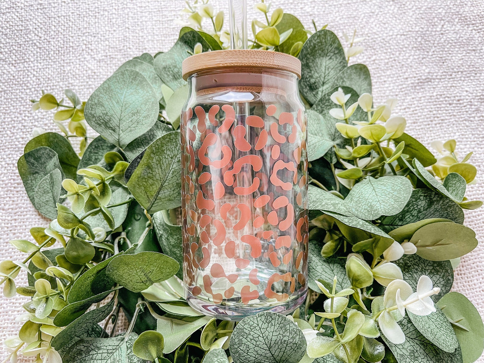 Leopard Glass Can, Cheetah Glass Can, Beer Can Glass, Iced Coffee Glass ...