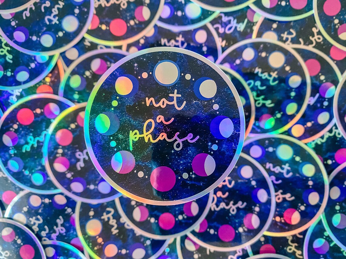 It's Not A Phase Sticker Bi Pride Sticker Bisexual - Etsy