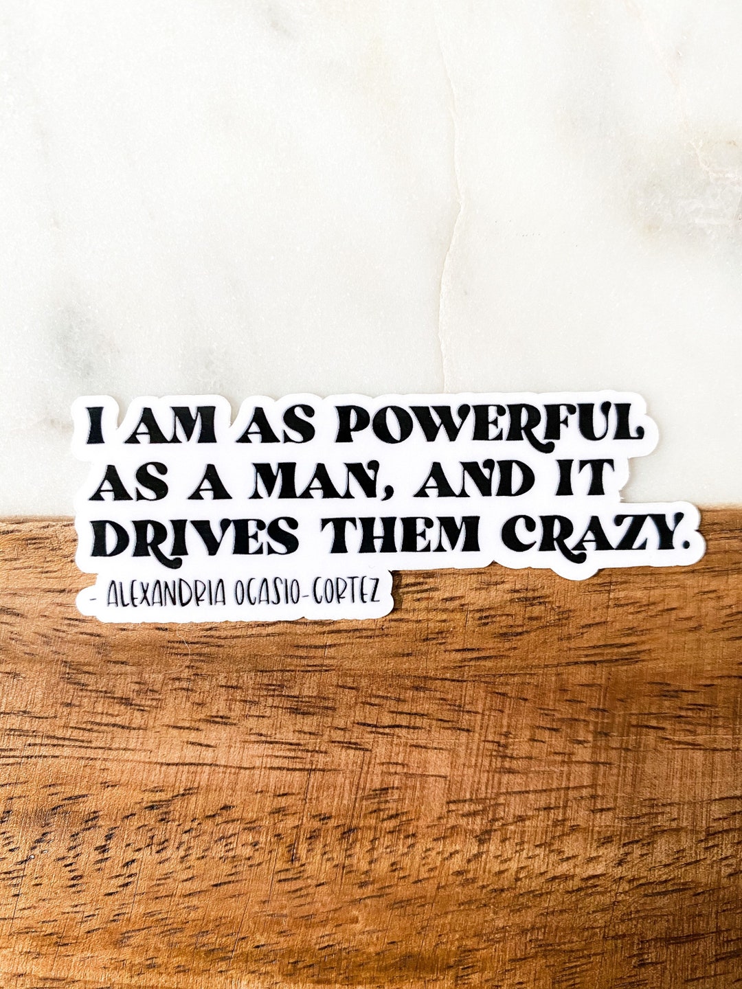 AOC Stickers, Alexandria Ocasio-cortez Sticker, Powerful Women Sticker ...