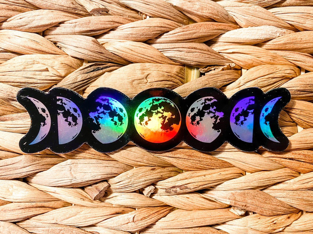 Moon Phase Sticker, Mystical Sticker, Witchy Sticker, Celestial ...